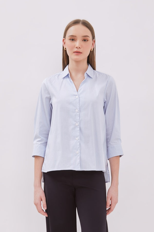 Daena Stripe Shirt - Blue – Minimal Store ID