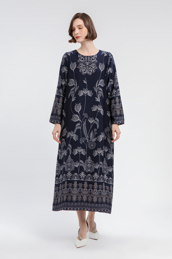 MINIMAL - Aydin - Floral Print Dress - Navy - Manzone & Minimal ...